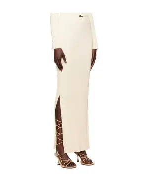 DION LEE Gradient Cropped Ribbed-knit Shirt