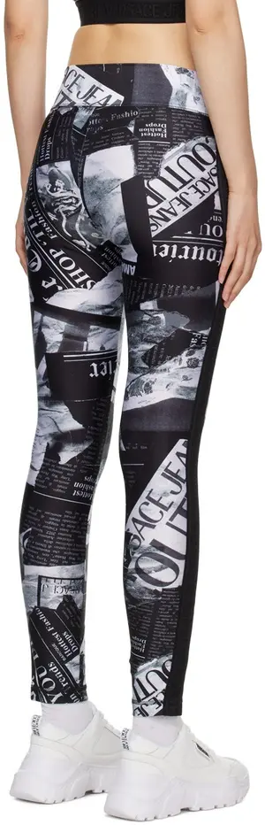 Versace Allover Graphic Print Leggings