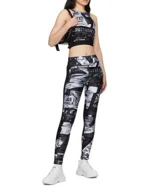 Versace Allover Graphic Print Leggings
