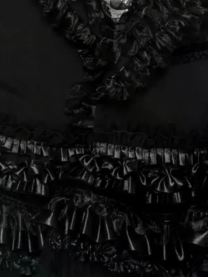 Noir Kei Ninomiya Ruffled Tulle Trim Jacket