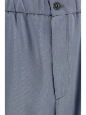 Giorgio Armani Elasticated Wide-leg Trousers