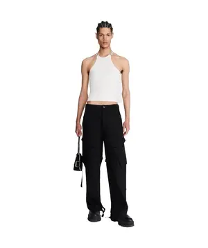 DION LEE Sleeveless Vest With Lace Up Detail