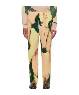 Issey Miyake Pleated Knit Trousers - Multi-color