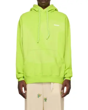 BONSAI Logo-print Drawstring Hoodie - Green