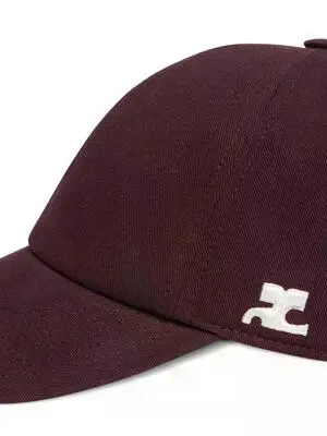 COURREGES Cotton Logo Patch Cap