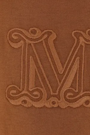 Max Mara Logo Embroidered Crewneck T-shirt - No