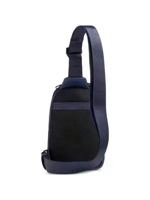 PIQUADRO Messenger Bag With Leather Trim