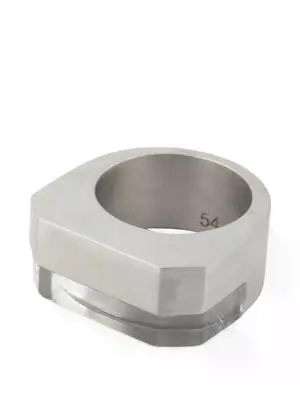 Rick Owens Crystal Embellished Brass Ring