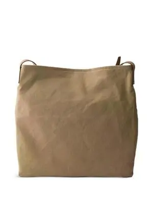 Prada Route Canvas And Leather Shoulder Bag
