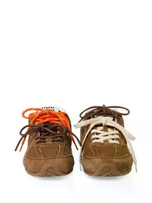 Miu Miu X New Balance 530 Suede Sneakers - Brown