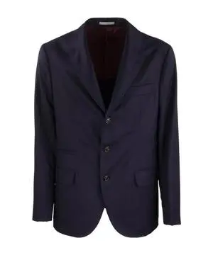 Brunello Cucinelli Single-breasted Wool Blazer - No