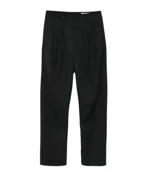 LEMAIRE Pleated Tailored Pants - Black