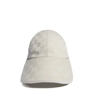 Gucci Gg Monogram Baseball Hat - Ivory