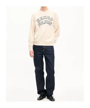 Kenzo Emblem Jumper In Wool Cotton