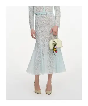 SELF-PORTRAIT Lace Midi Skirt