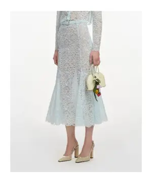 SELF-PORTRAIT Lace Midi Skirt