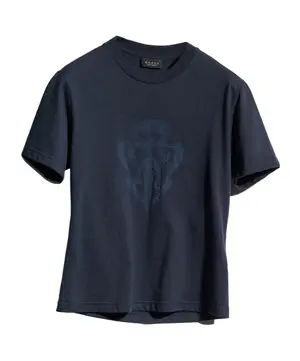 Gucci Cotton Jersey T-shirt With Crest Devoré Print
