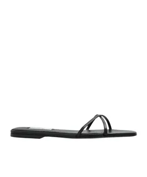 TOTEME Crossover Strap Square Open Toe Sandals