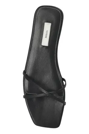TOTEME Crossover Strap Square Open Toe Sandals