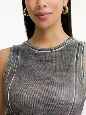 Pinko Acid-wash Ribbed Sleeveless Top