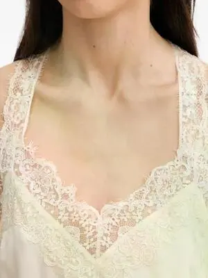 Pinko Racerback Top With Lace Trim
