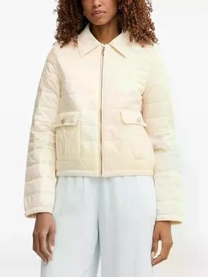 TWINSET Quilted Zip-up Jacket - Neutrals