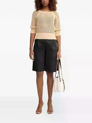 TWINSET Open-knit Raglan Sleeve Sweater