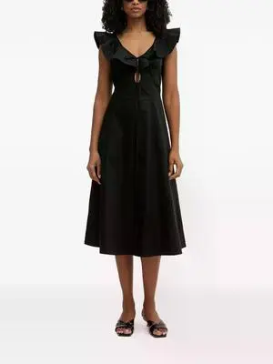 TWINSET Ruffled Trim Cut-out Dress