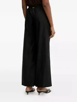 TWINSET Pleated Wide-leg Trousers With Elasticated Waist