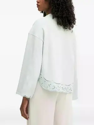 TWINSET Scallop-edge Embroidered Sweatshirt