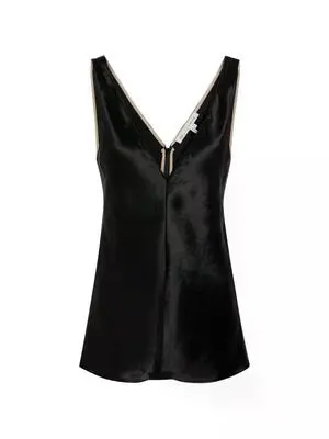 AGOLDE X Maria Mcmanus V-neck Sleeveless Top - Black