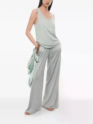 12 STOREEZ Drawstring Silk Trousers