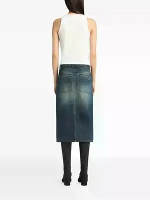 COURREGES Embroidered Logo Ribbed Top