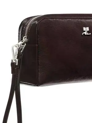 COURREGES Patent Leather Wash Bag