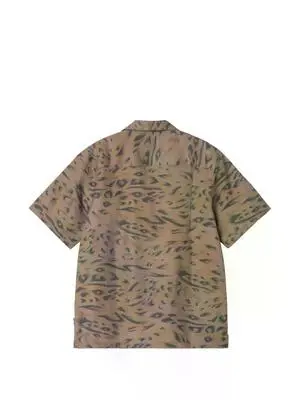 Carhartt Work In Progress Travon Duck-feather-print Shirt - Neutrals