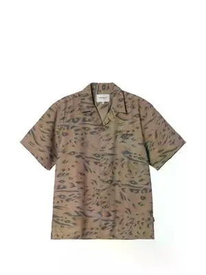 Carhartt Work In Progress Travon Duck-feather-print Shirt - Neutrals
