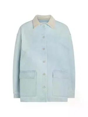 AGOLDE X Maria Mcmanus Oversized Button-down Cotton Denim Jacket