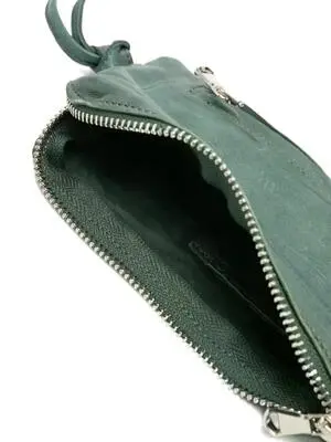 SOMMET Leather Shoulder Bag - Green