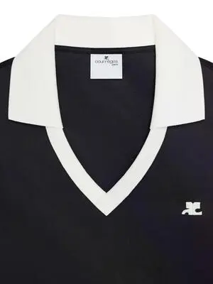 COURREGES V-neck Mini Dress