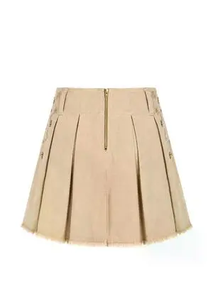 Liu Jo Bead-embellished Pleated Mini Skirt