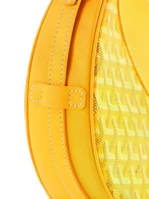 Goyard Hirondelle Shoulder Bag In Coated Canvas And Leather - Orange