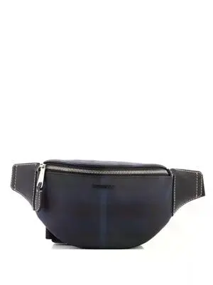 Burberry Cason House Check Canvas And Leather Mini Belt Bag