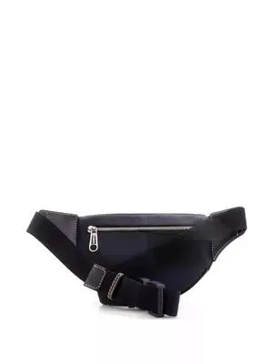 Burberry Cason House Check Canvas And Leather Mini Belt Bag