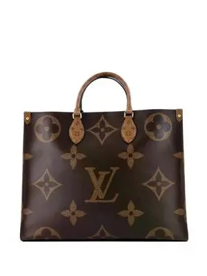 LOUIS VUITTON Onthego Gm Tote Bag - Brown