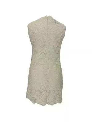 Valentino Garavani White Lace Sleeveless Mini Dress