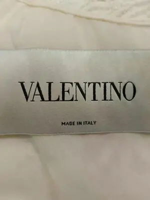 Valentino Garavani White Lace Sleeveless Mini Dress
