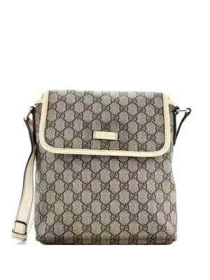 Gucci Gg Coated Canvas Small Messenger Bag - Brown