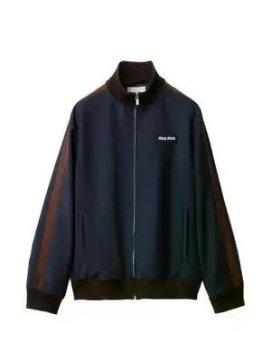 Miu Miu Kid Mohair Blouson Jacket - Blue