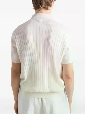 Prada Cashmere And Silk Polo Shirt - Neutrals