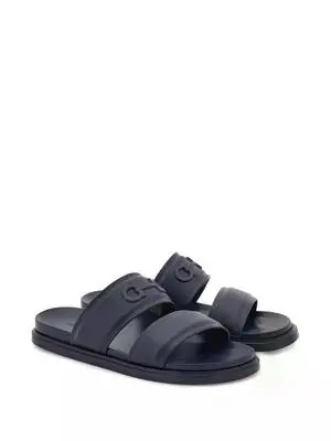 FERRAGAMO Gancini Double Strap Sandals